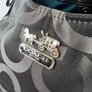 Coach | Bags | Coach Madison Collection Op Art Signature Maggie Tote ...